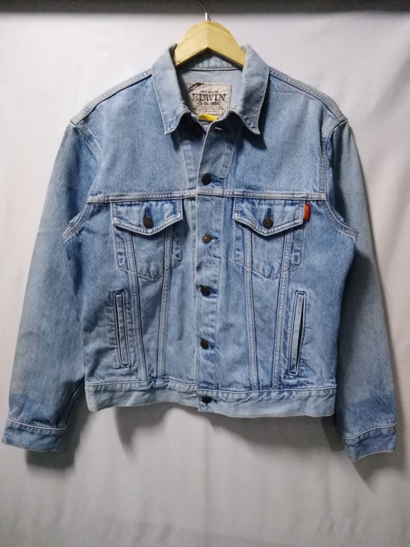 EDWIN denim jacket, Men's Fashion, Tops & Sets, Hoodies on Carousell