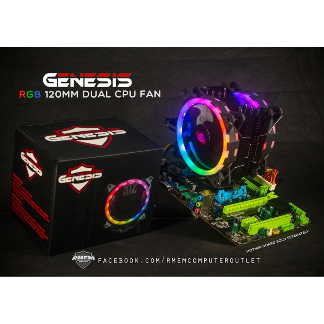 Genesis RGB DUAL FAN, Computers & Tech, Parts & Accessories, Computer ...