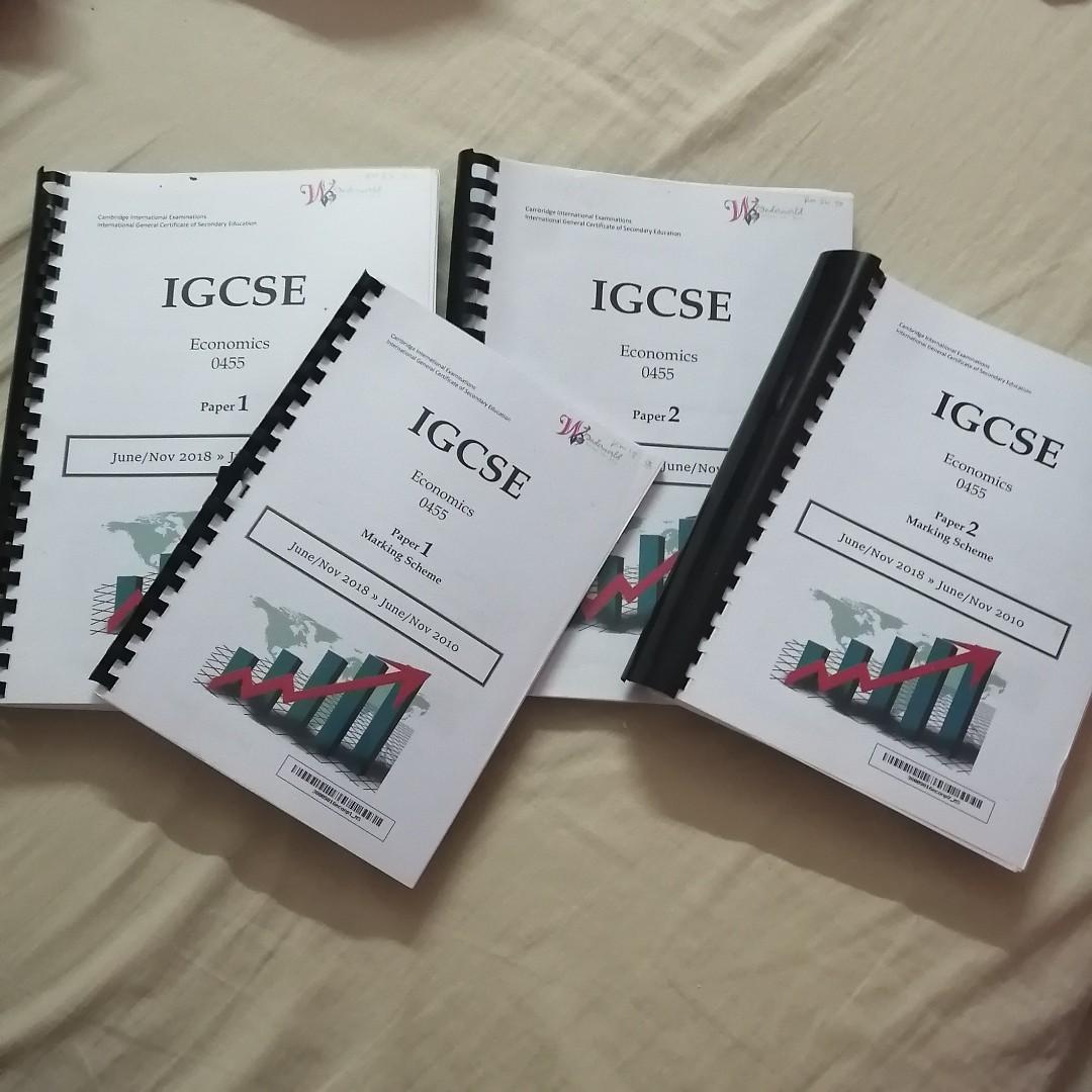 IGCSE: Economics PAST YEAR PAPER 2, Hobbies & Toys, Books & Magazines ...