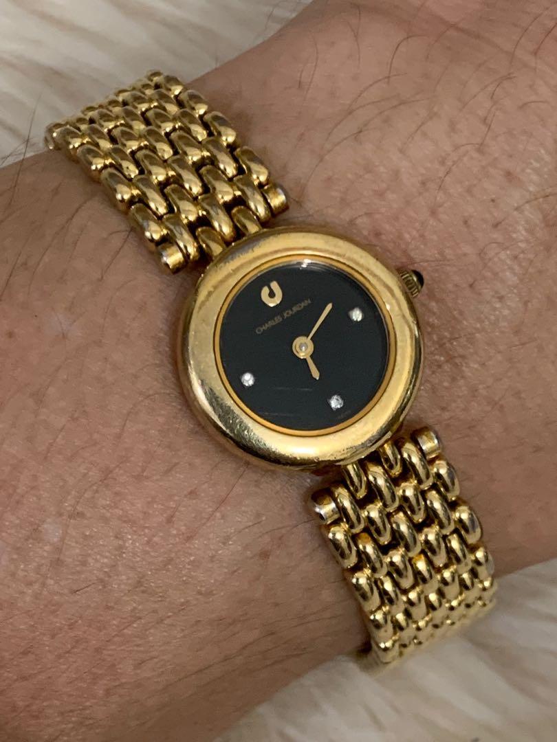 Jam Charles Jourdan authentic,90% mulus, replace box, baterai diameter ...