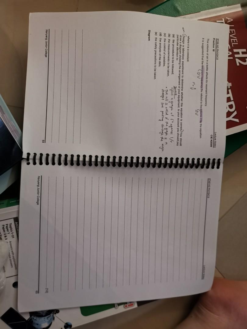 JC Physics Practical Planning guide RESOURCE BOOKLET, Hobbies & Toys ...