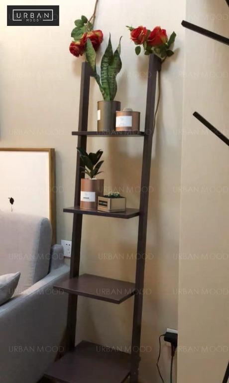 KELSEY Modern Industrial Ladder Display Rack, Furniture & Home Living ...