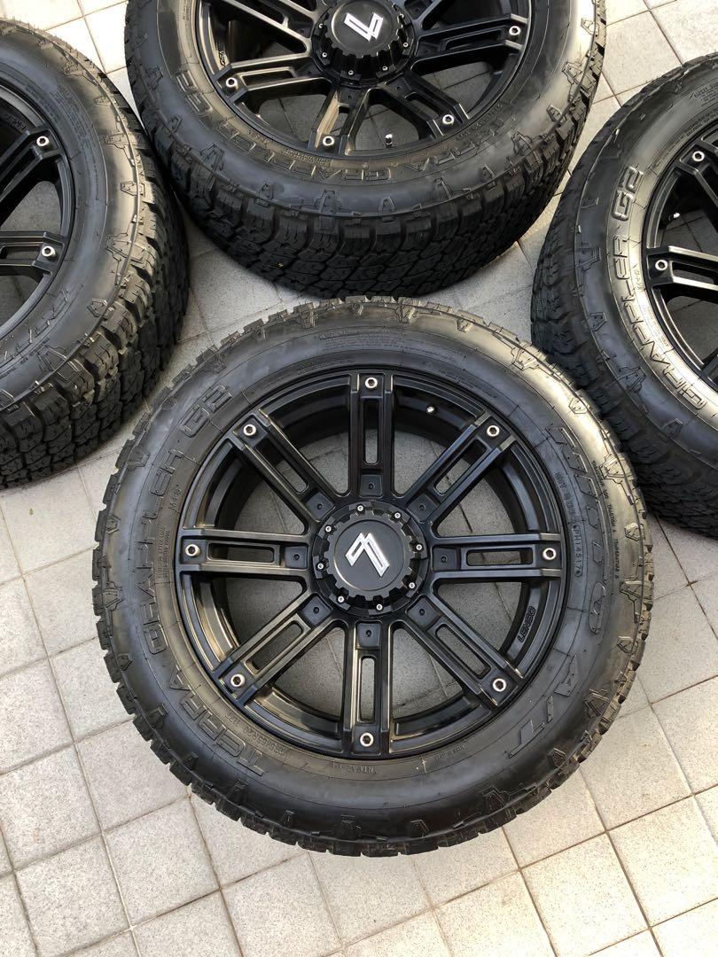 Lenso 20-inch Mags Rims with Nitto Terra Grapper G2 275/55/R20, Car ...