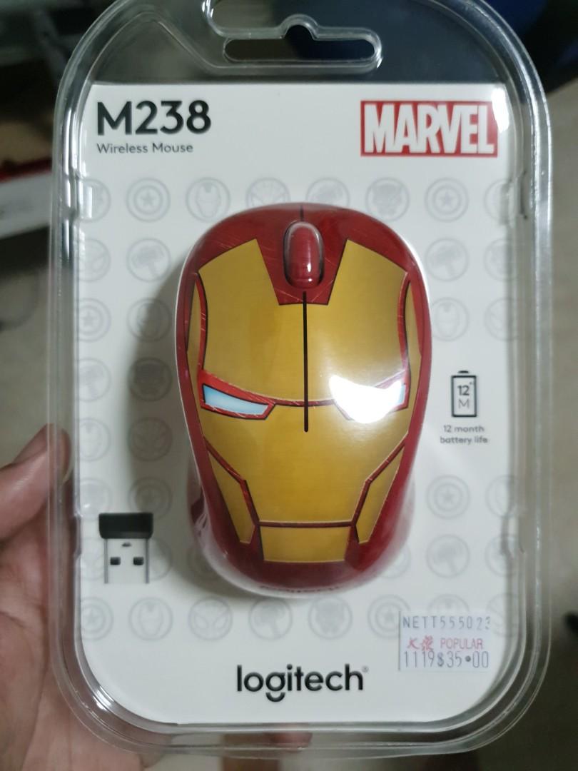 Logitech Wireless Mouse M238 (iron man), Computers & Tech, Parts ...