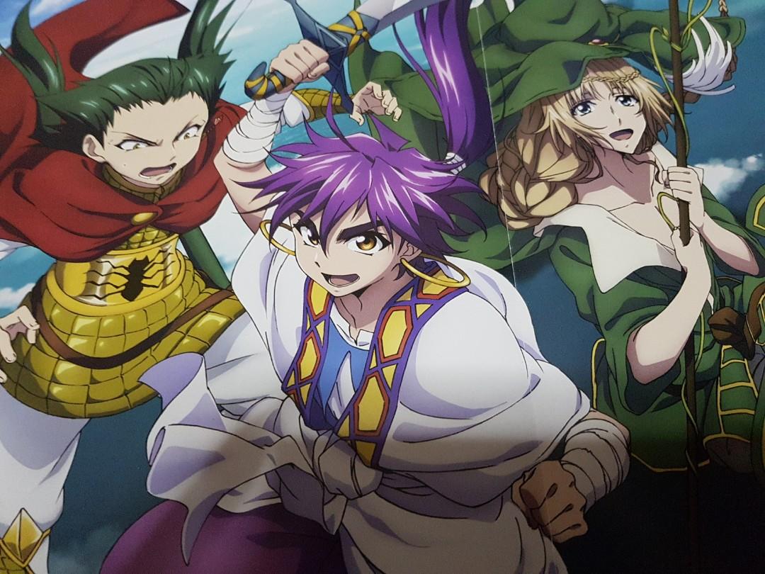 Magi The labyrinth of magic Adventure of Sinbad and Yowamushi Pedal A3 ...