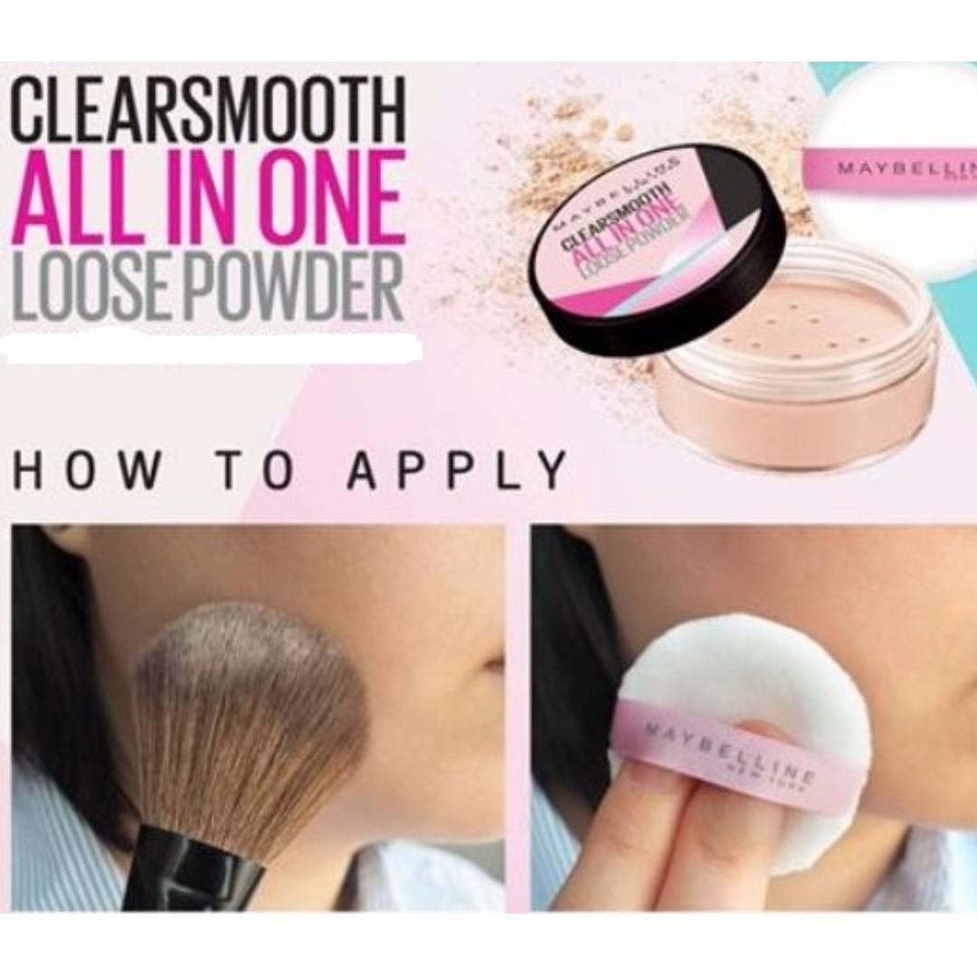 Maybelline clear smooth All in one loose powder, Beauty & Personal Care ...