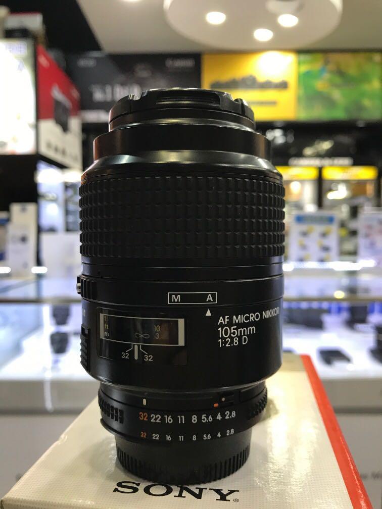 Nikon 105mm F2.8 AFD MICRO LENS, Photography, Lens & Kits on Carousell