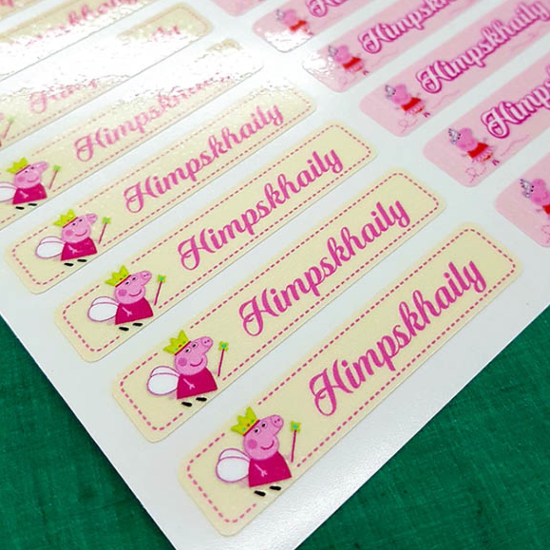 Customise Peppa Pig Design Name Labels (Stationaries/Books/Water ...