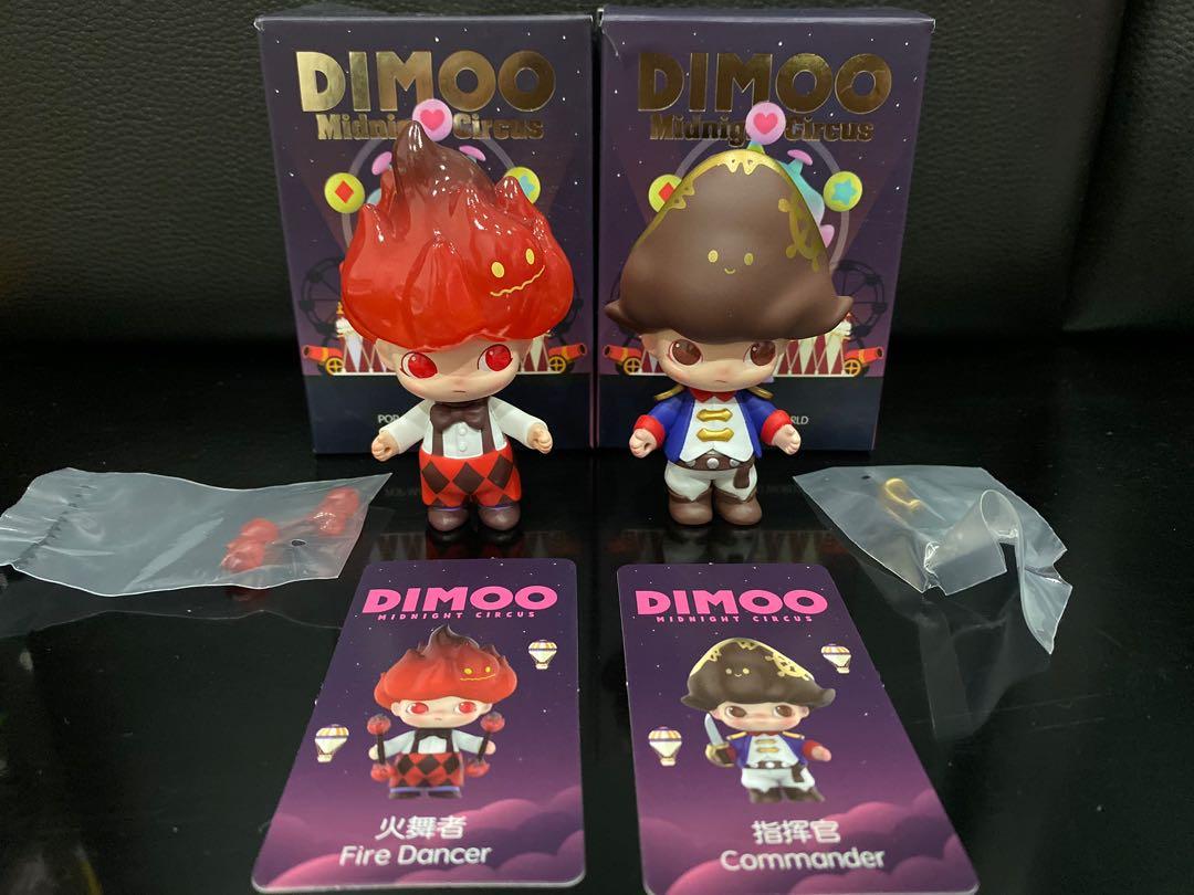 Popmart Dimoo Midnight Circus- Fire Dancer and Commander, Hobbies ...