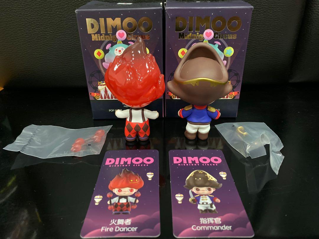 Popmart Dimoo Midnight Circus- Fire Dancer and Commander, Hobbies ...