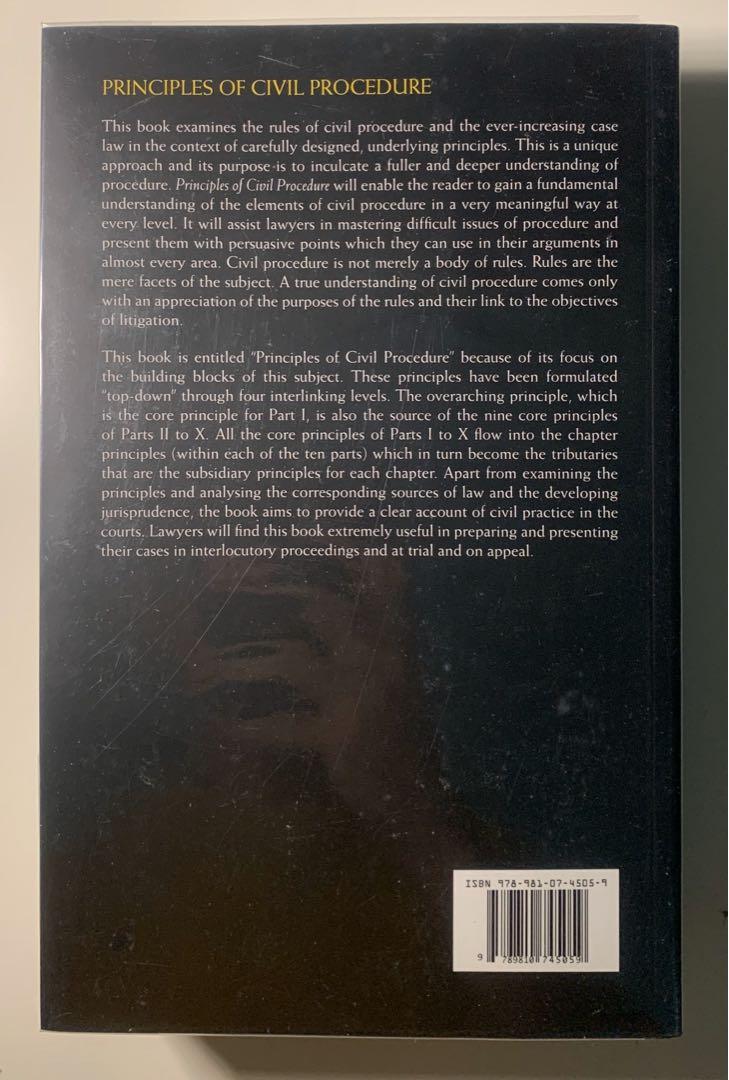 Principles of Civil Procedure, Hobbies & Toys, Books & Magazines ...