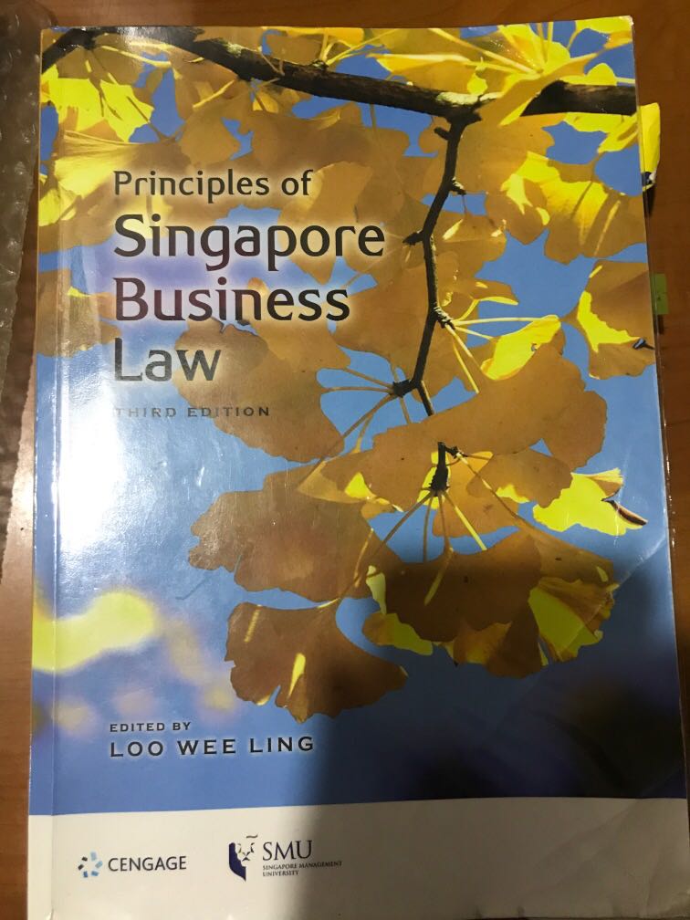 Principles of Singapore Business Law Loo Wee Ling 3rd edition ...
