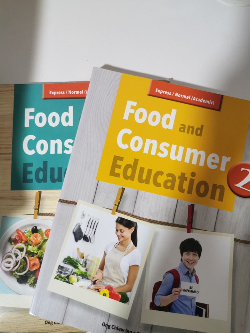 Sec 1/ Sec 2 FCE (food & consumer education) textbook 1 & 2 on Carousell
