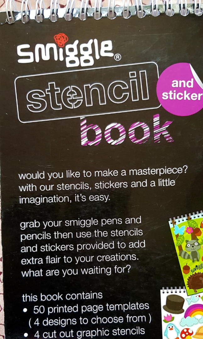 Smiggle Stencil book, Babies & Kids, Baby Nursery & Kids Furniture ...