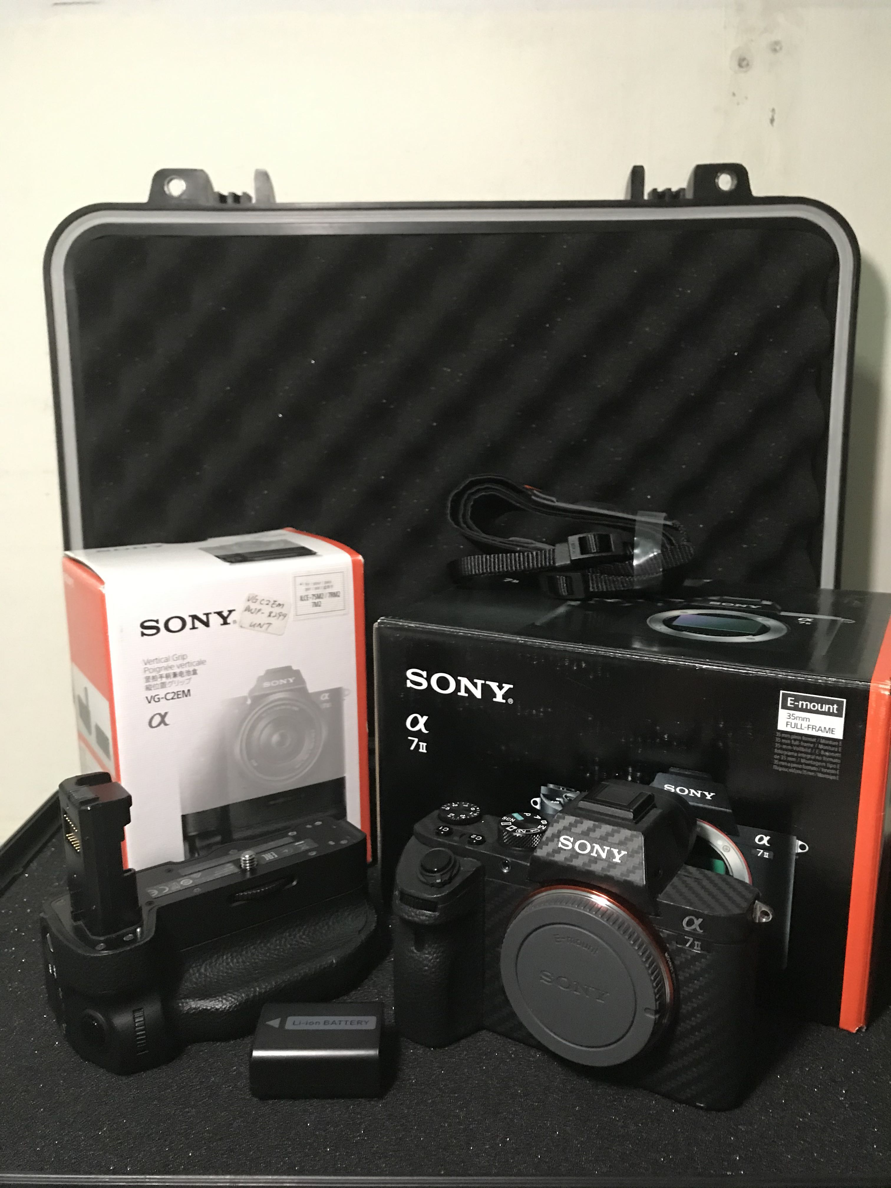 Sony A7II + Vertical Grip, Photography, Cameras on Carousell