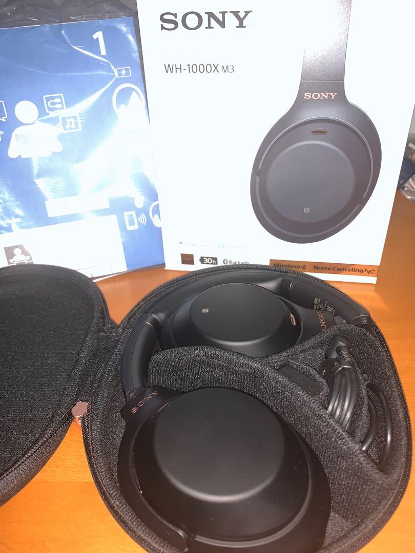 SONY WH-100X M3 Wireless Noise Canceling Stereo Headset, Audio ...