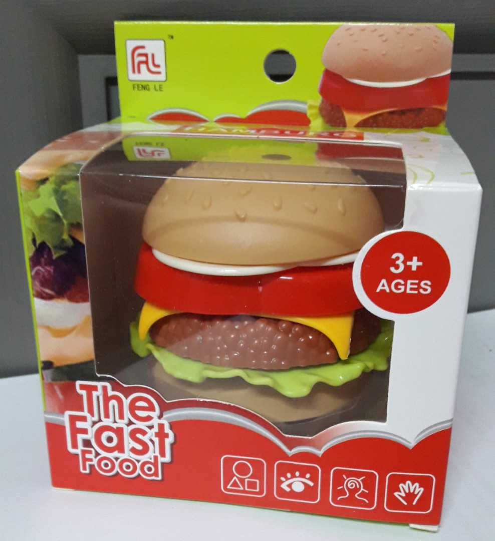 Stack up burger toy, Babies & Kids, Infant Playtime on Carousell