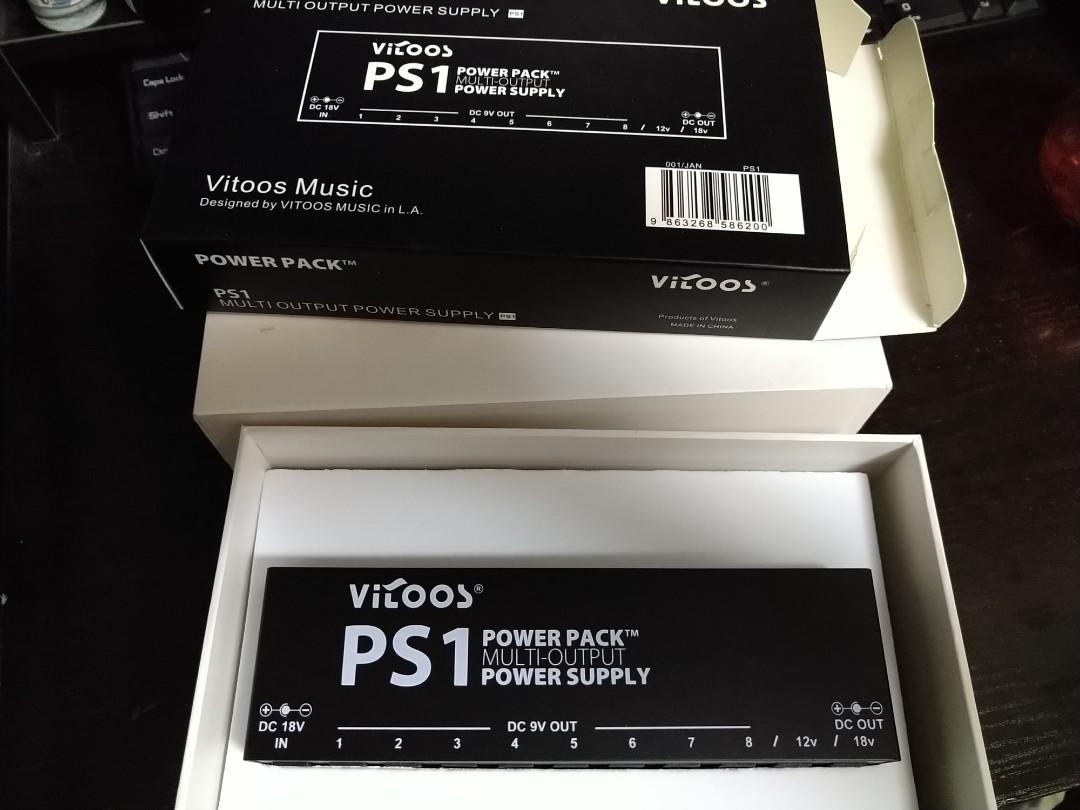 Vitoos PS1 pedal power supply, 興趣及遊戲, 音樂樂器 & 配件, 樂器配件 - Carousell
