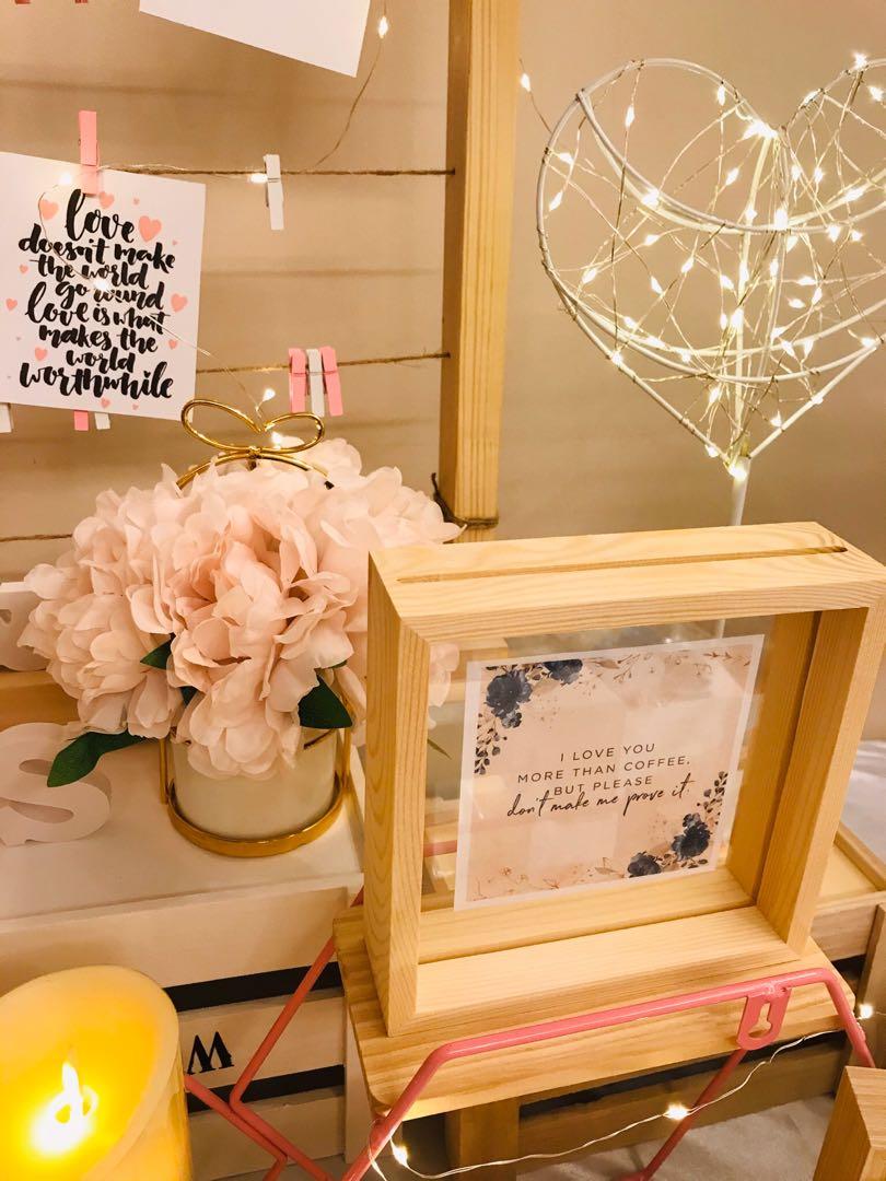 Wedding photo table display, Hobbies & Toys, Stationery & Craft ...