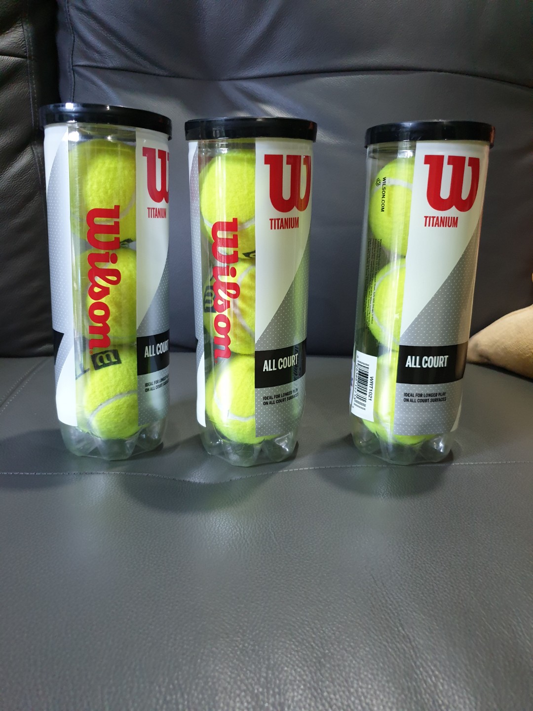 Wilson Tennis ball (3 balls per tin), Sports Equipment, Sports & Games ...