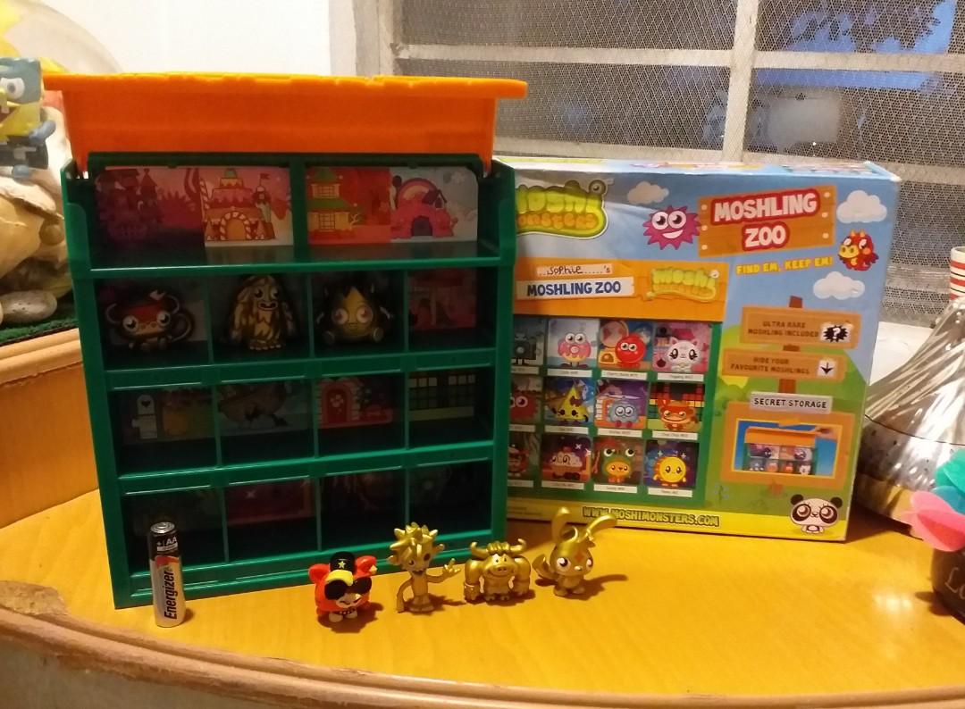 7 Units MOSHI MONSTERS with Moshling Zoo Display Case., Hobbies & Toys ...