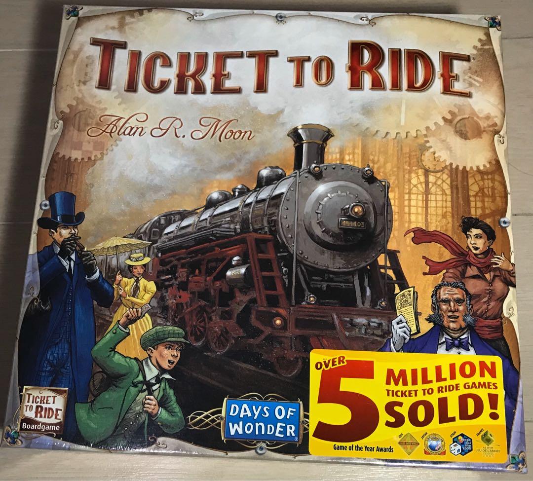 正版全新 (New) Ticket to Ride 鐵道任務（桌遊 Board Games), 興趣及遊戲, 玩具 & 遊戲類 - Carousell