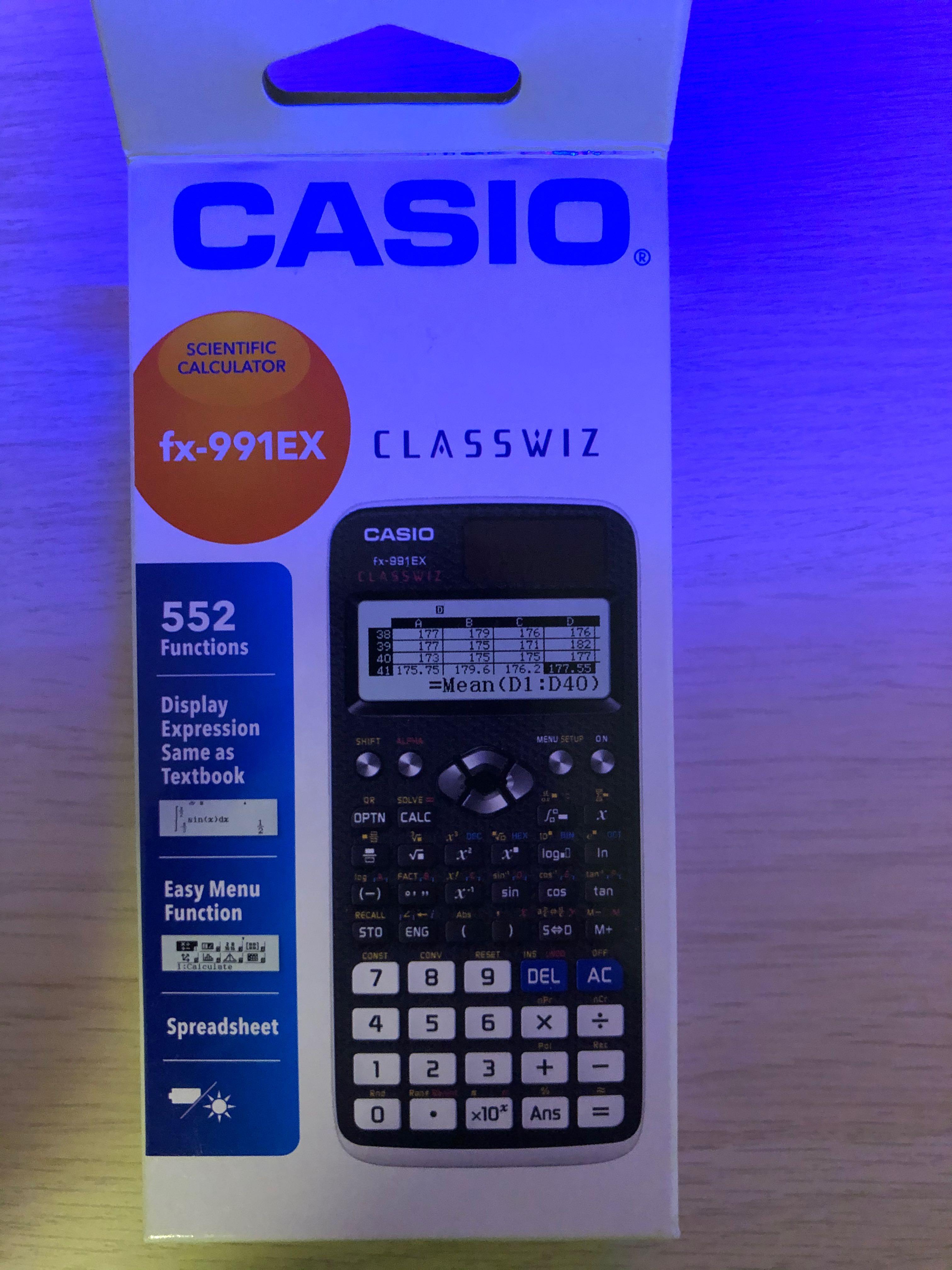 Casio fx-991EX Scientific Calculator, Computers & Tech, Printers ...