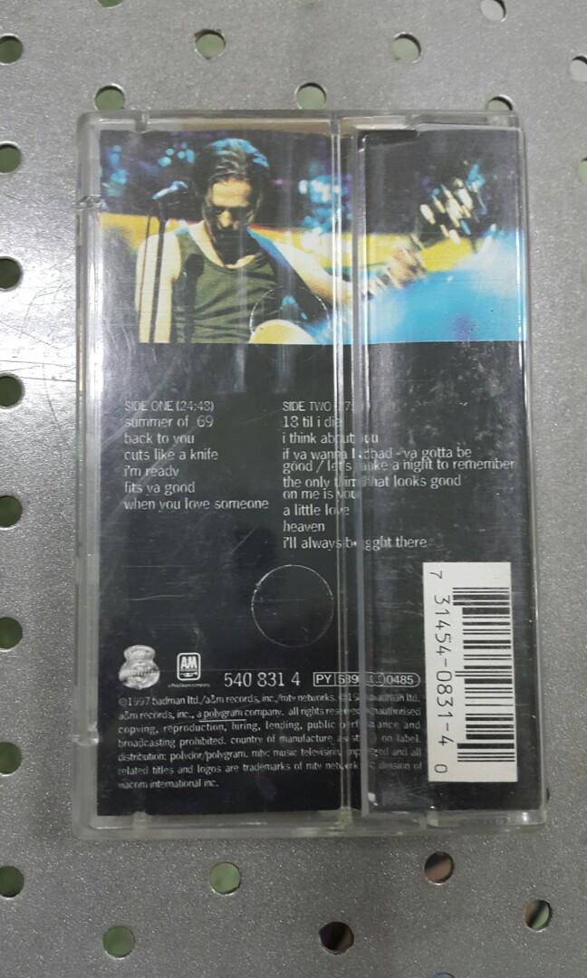 (Cassette) Bryan Adams MTV Unplugged, Hobbies & Toys, Music & Media, CDs & DVDs on Carousell