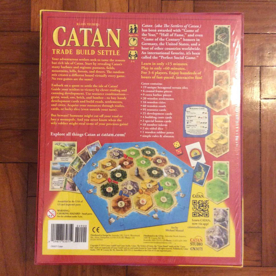 Catan board game (NOT FAKE), Hobbies & Toys, Toys & Games on Carousell