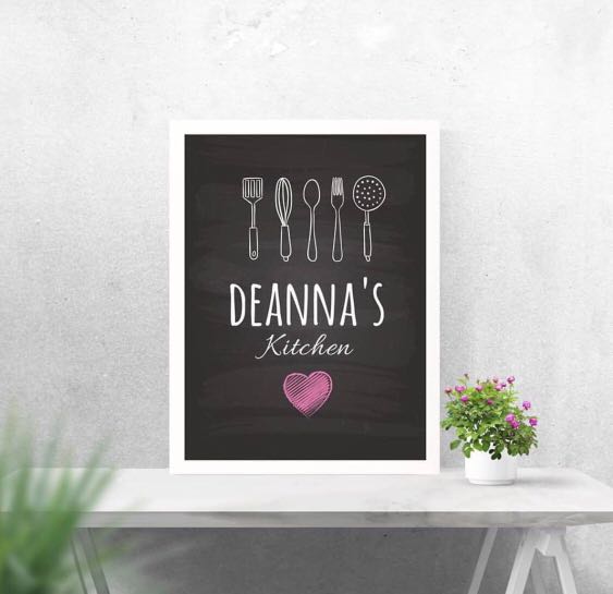 Customised Name For your kitchen, Hobbies & Toys, Stationery & Craft ...