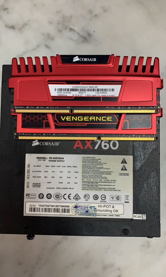 DDR3 RAM PSU AX760, Computers & Tech, Parts & Accessories, Networking ...