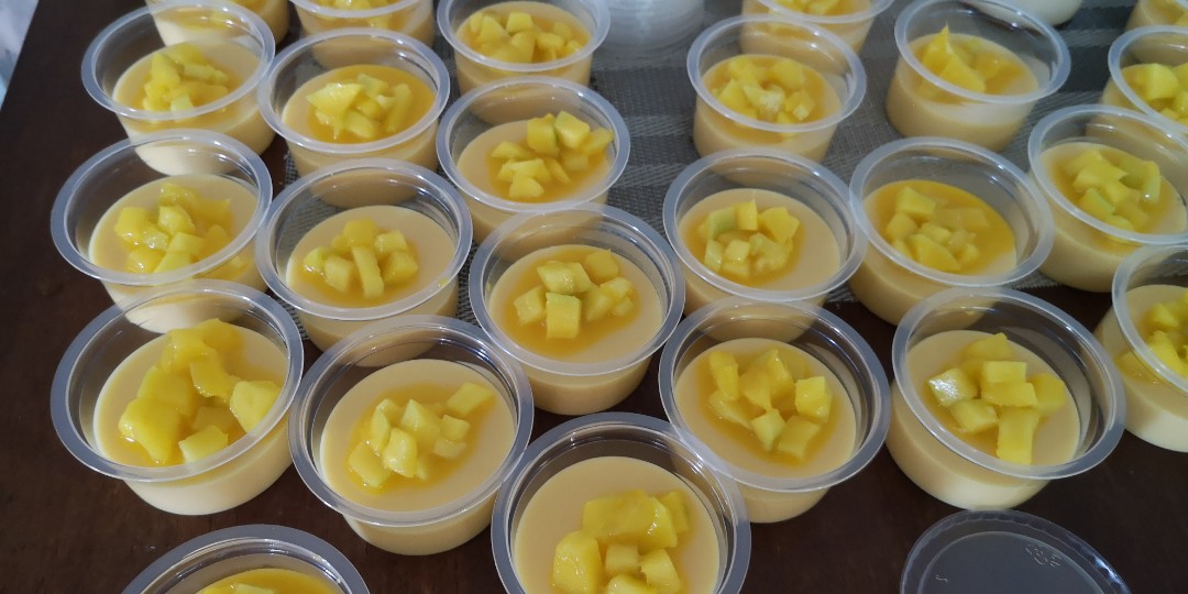 dessert : dadih mangga | puding susu mangga | doorgift, Food & Drinks ...