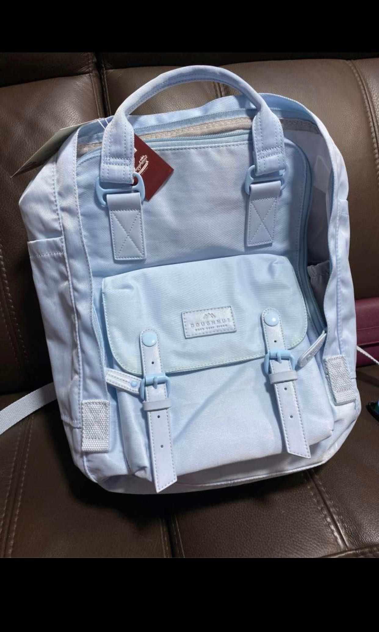 Doughnut Macaroon Backpack Pastel Blue, Women's Fashion, Bags & Wallets ...