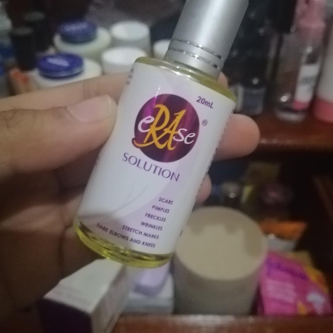 Erase Solution 20ML, Beauty & Personal Care, Face, Face Care on Carousell