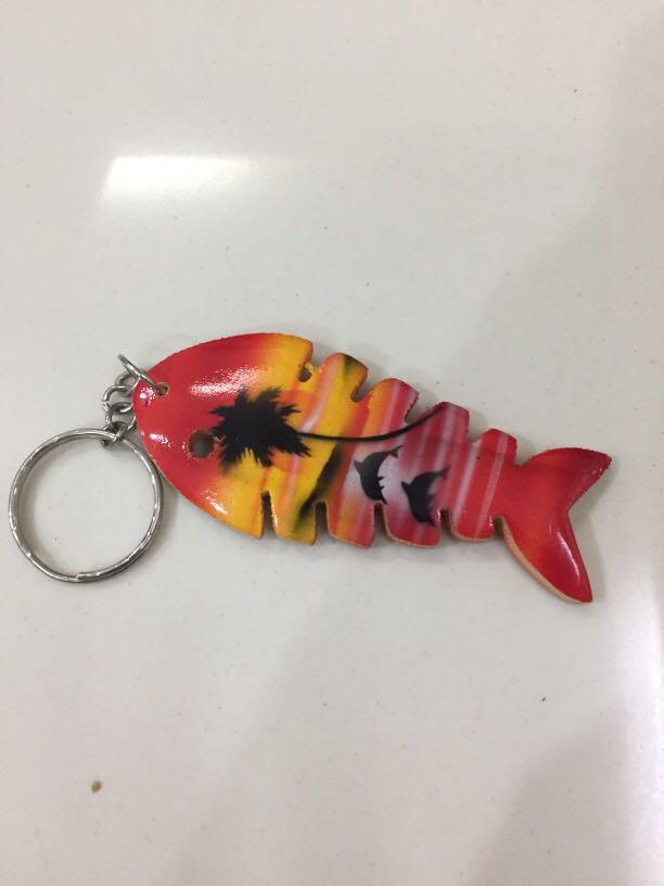 FISHBONE KEYCHAIN, Hobbies & Toys, Stationery & Craft, Craft Supplies ...