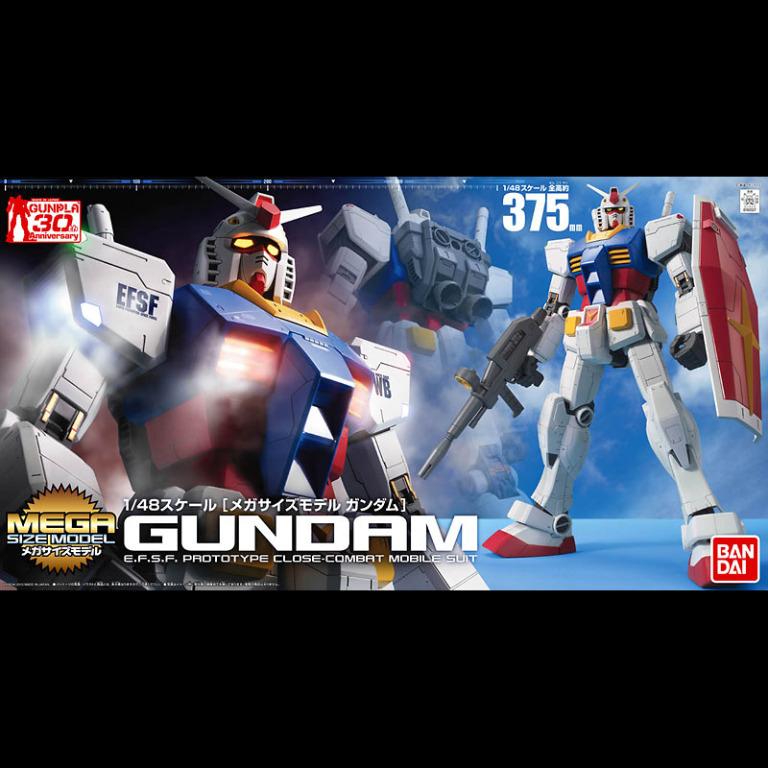 Bandai - Gundam - MSM Mega Size Model 1/48 RX-78-2 Gundam, Hobbies ...