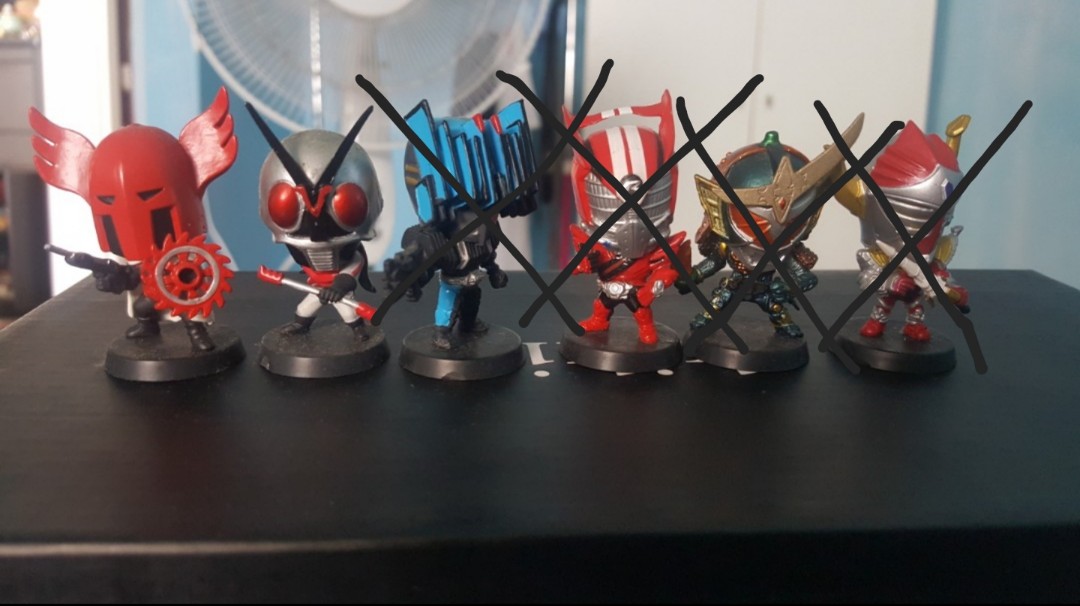 Kamen Rider mini figures, Toys & Games, Bricks & Figurines on Carousell