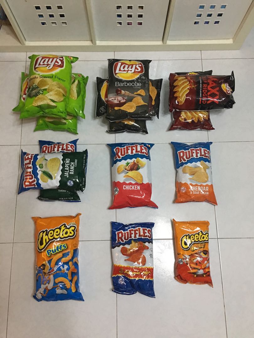 Lays, Ruffles & Cheetos, Food & Drinks, Homemade Bakes on Carousell