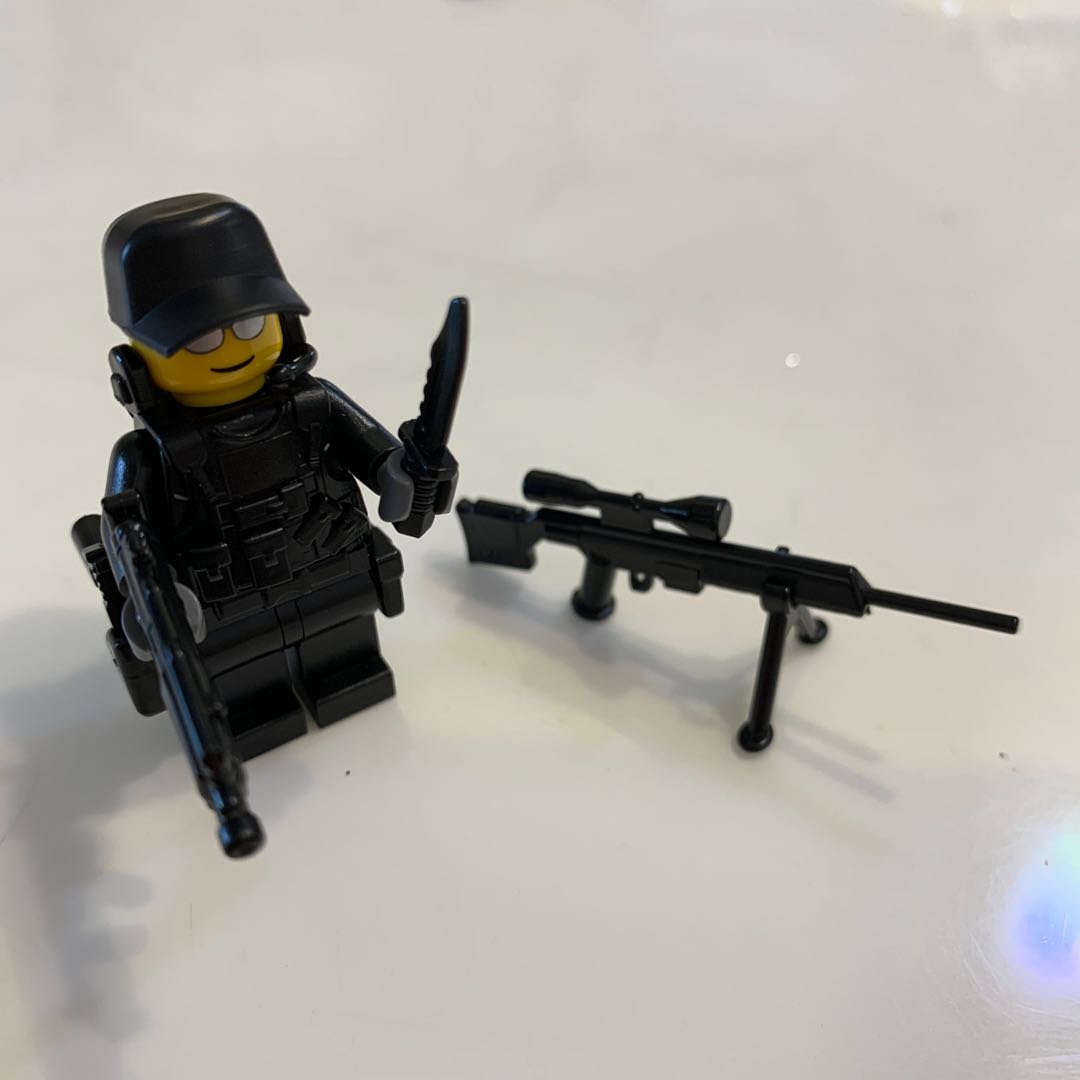 LEGO SWAT Sniper Minifigurine, CUSTOM MADE 14, Hobbies & Toys, Toys ...