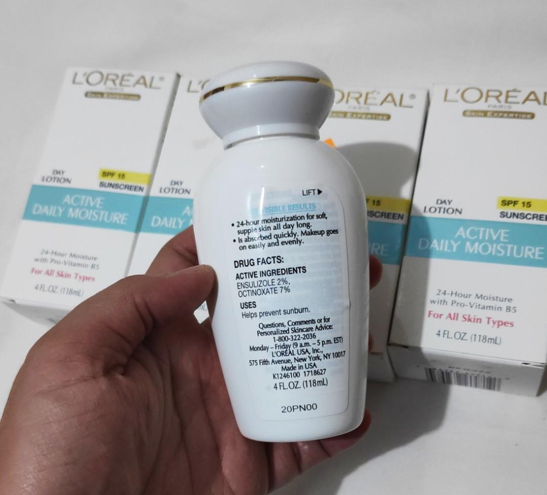 Loreal Active Daily Moisture Lotion, Beauty & Personal Care, Face, Face ...