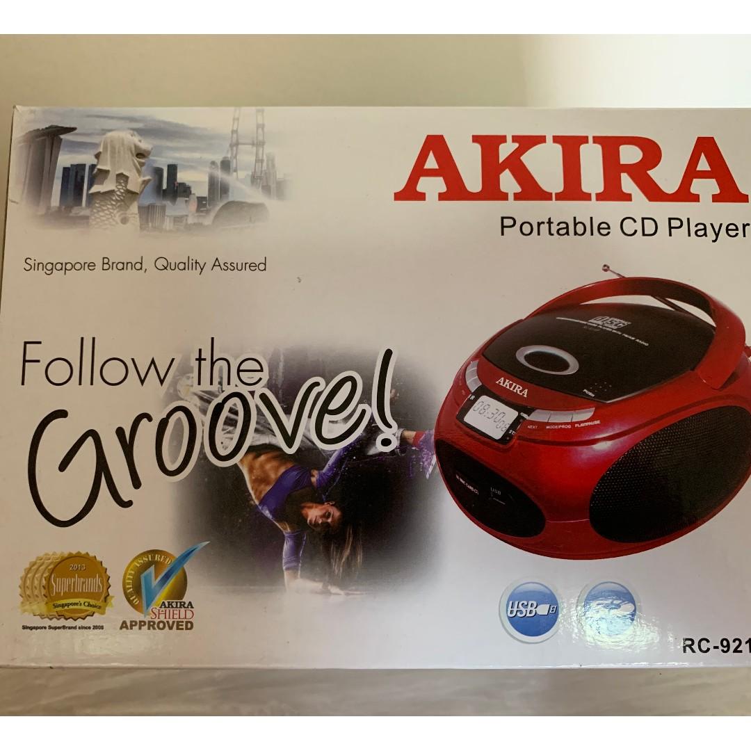 New Red Akira Portable CD Player, Audio, Portable Music Players on ...