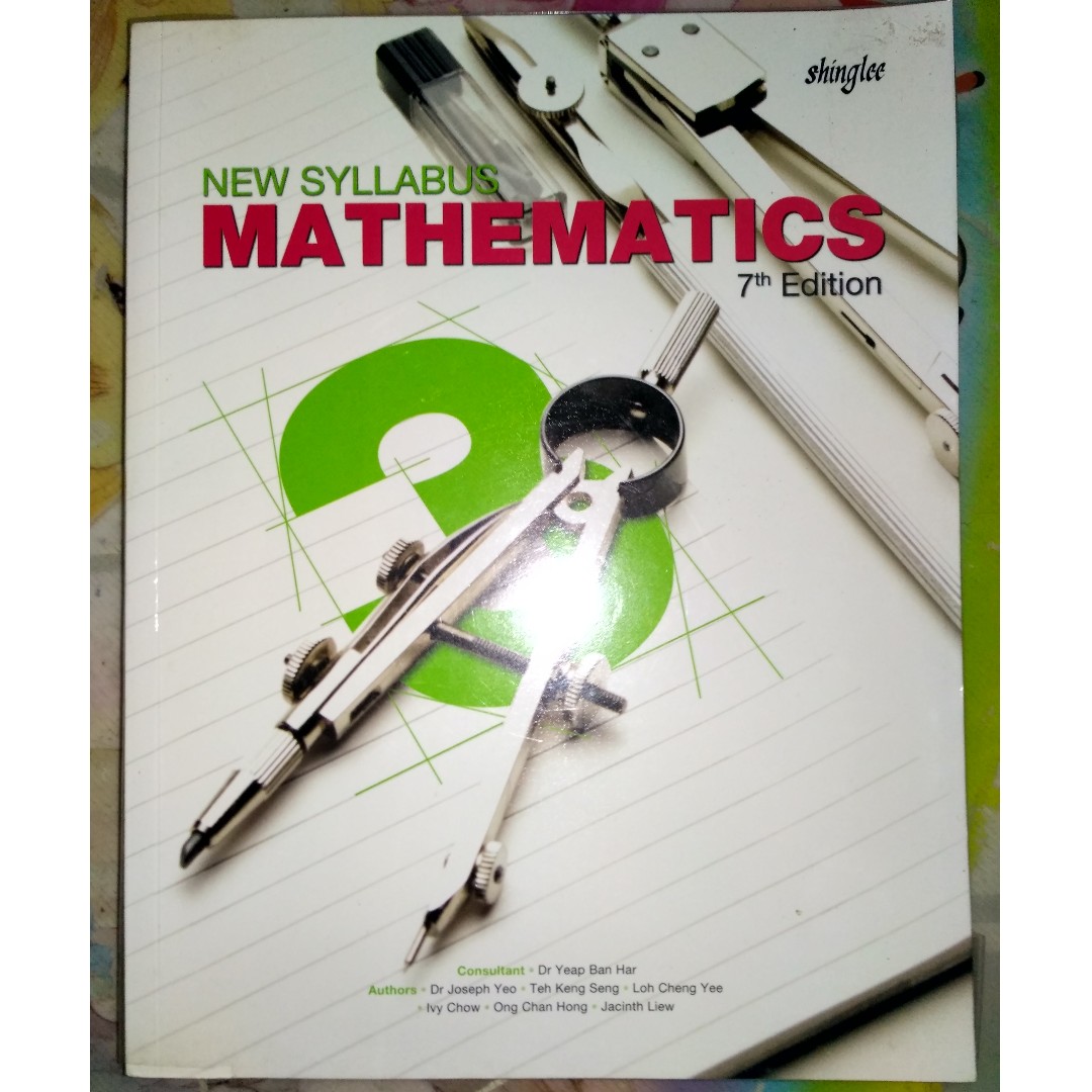 New Syllabus Mathematics Textbook 7th Edition (Shinglee) - Secondary 3 ...