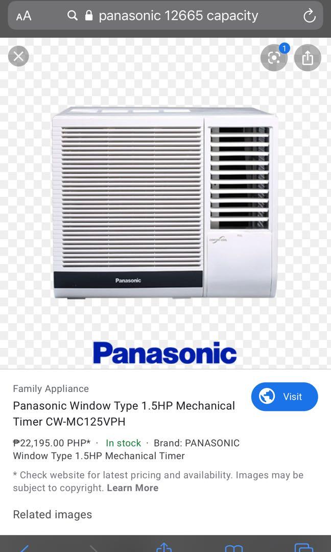 Panasonic window type, TV & Home Appliances, Air Conditioning and ...