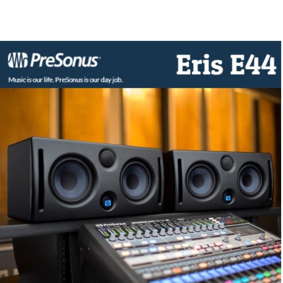 PreSonus Eris E44 Powered Studio Monitors, Pair (ErisE44), Audio ...