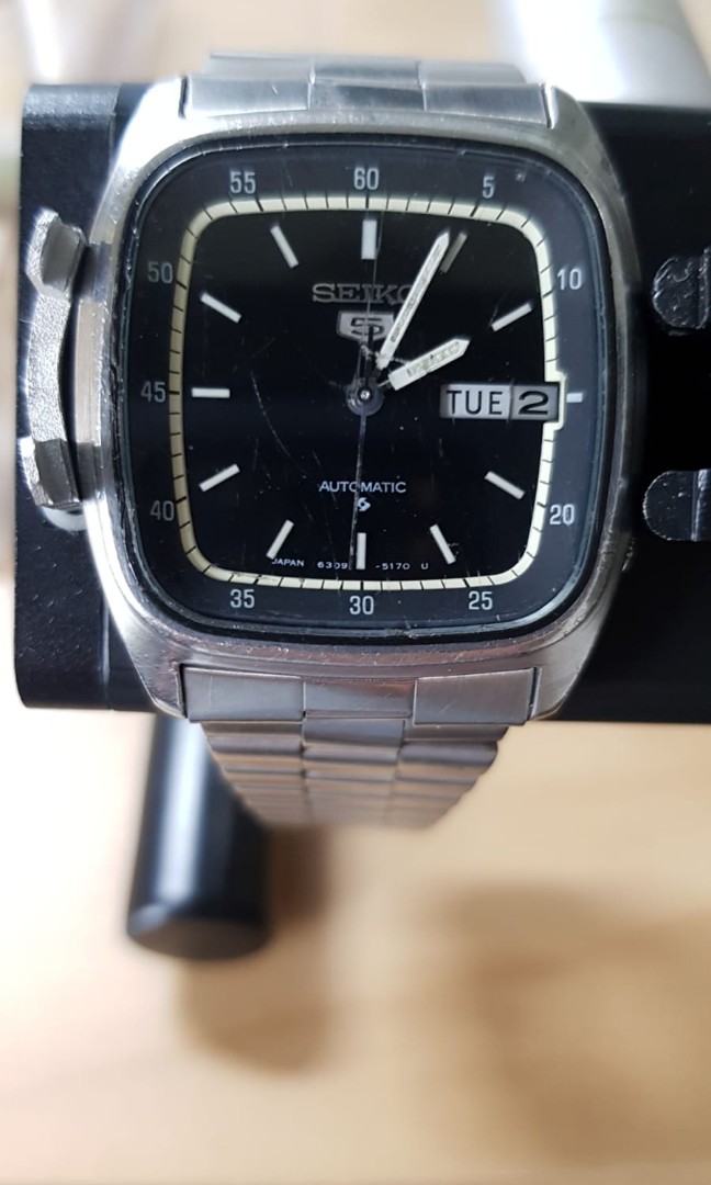 Seiko Rare Square Automatic Watch, Men's Fashion, Watches & Accessories ...