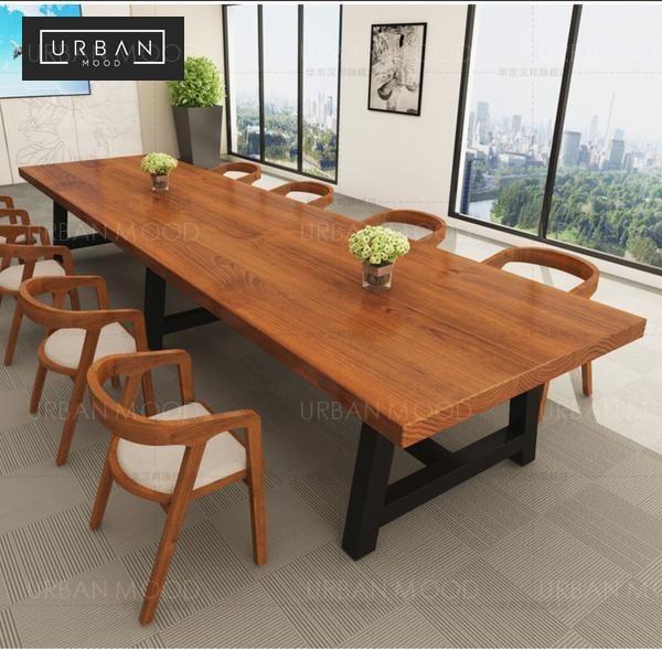 SHUBEL Modern Contemporary Wooden Conference / Dining Table, Furniture ...