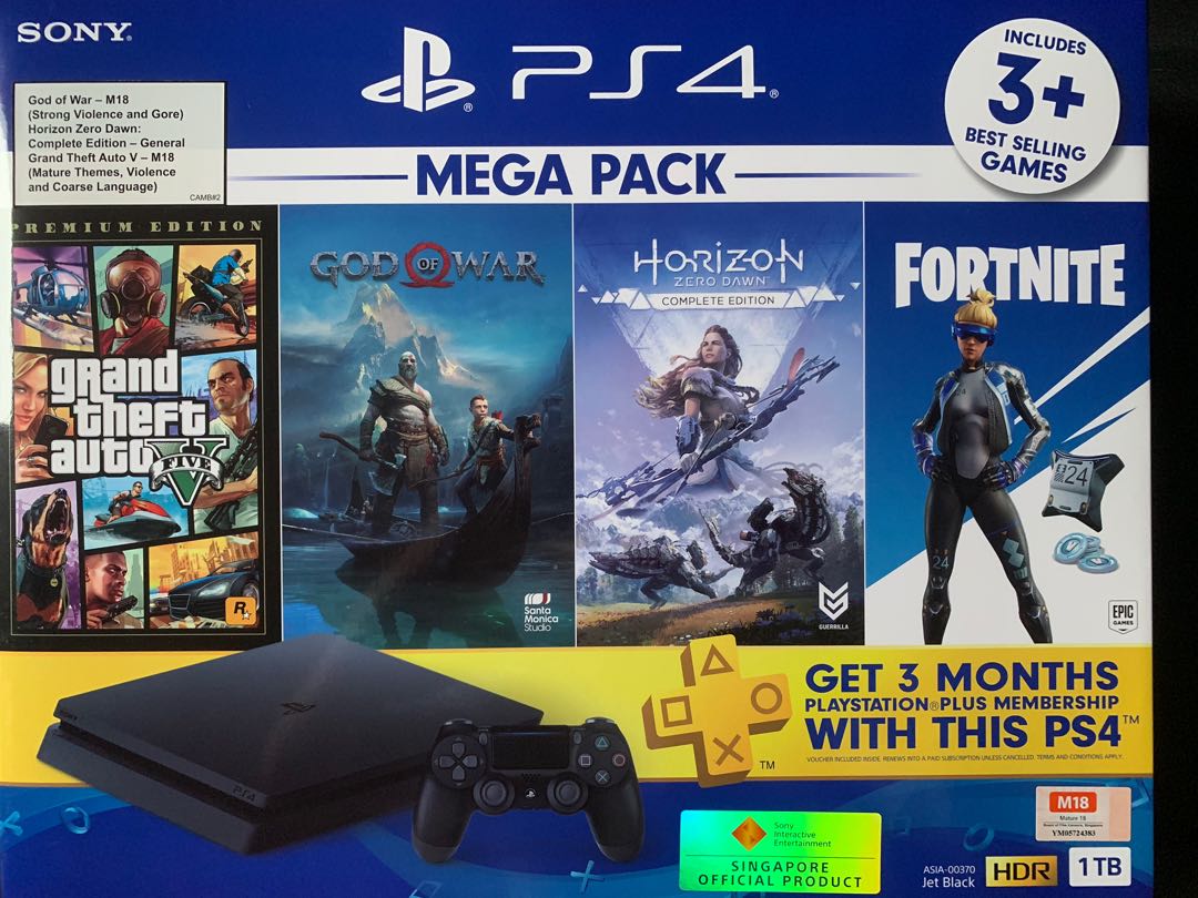 Sony PS4 Mega Pack, Video Gaming, Video Game Consoles, PlayStation on ...