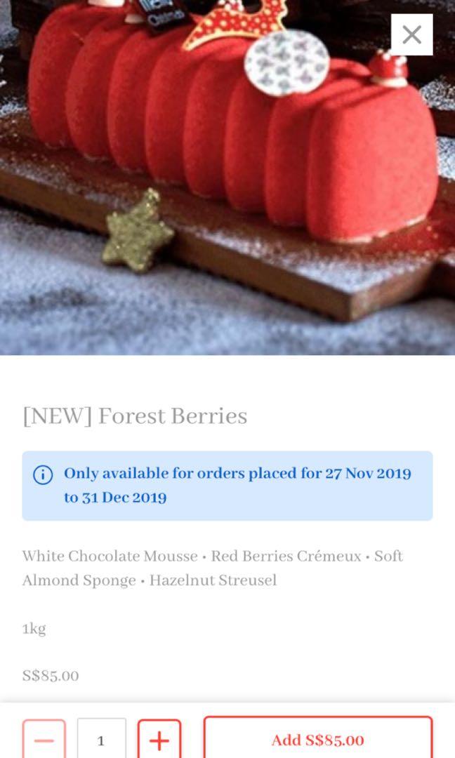 St regis log cake, Food & Drinks, Homemade Bakes on Carousell