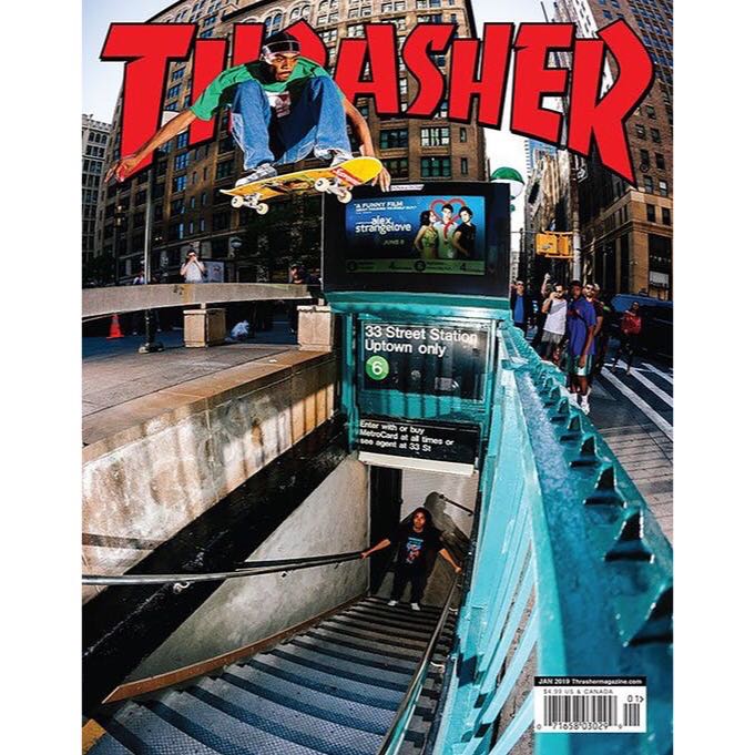 Thrasher Skateboarding Magazine January 2019, Hobbies & Toys, Books ...