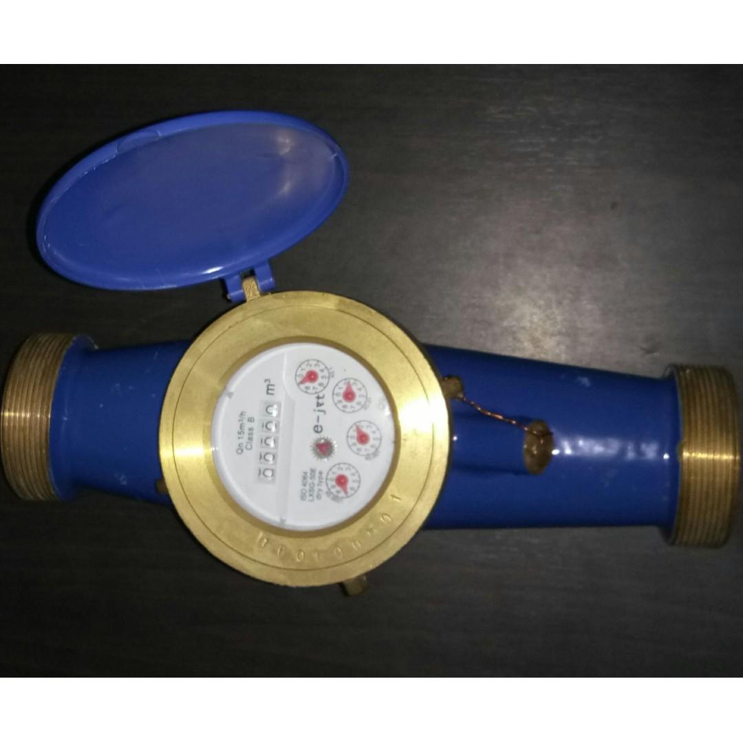 water meter 2" 50mm e-jet E brass body screw type factory calibrated ...